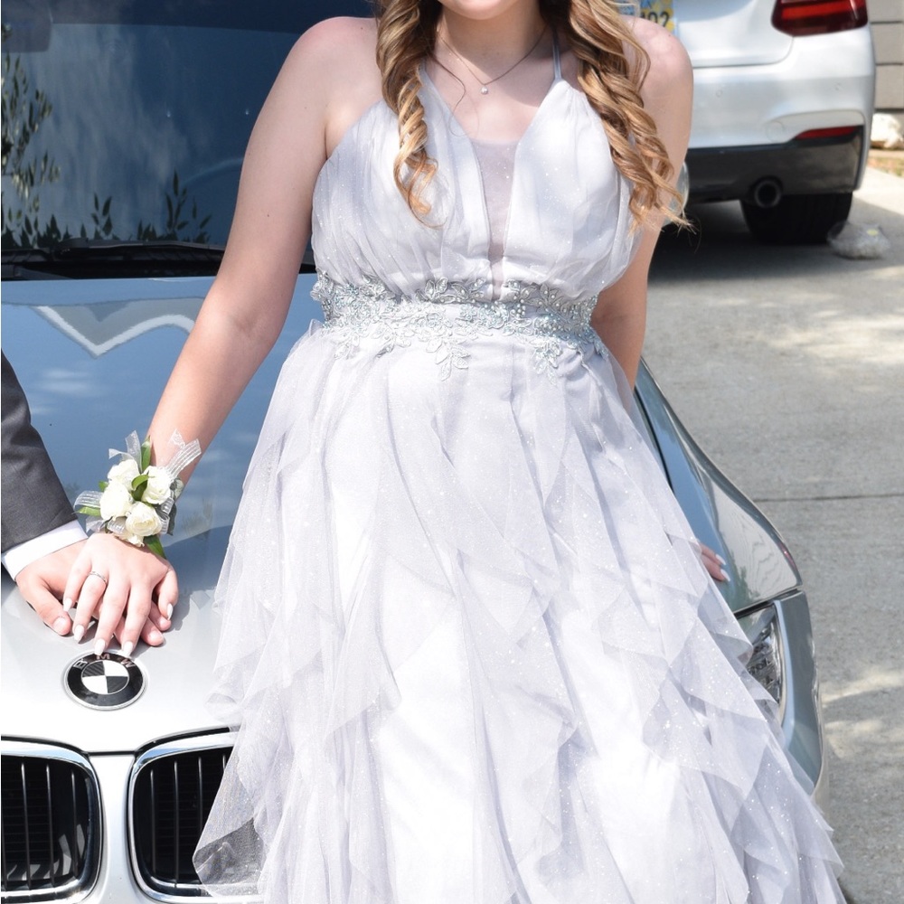Silver Prom Dress - Gem